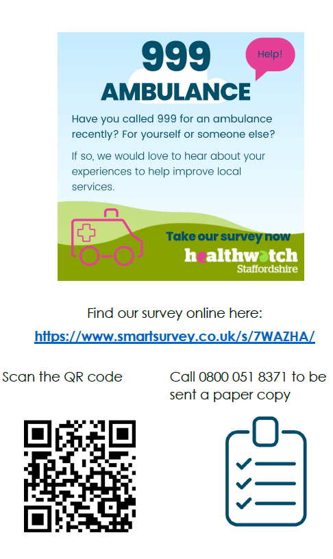 999 Ambulance experience Survey - Biddulphdoctors